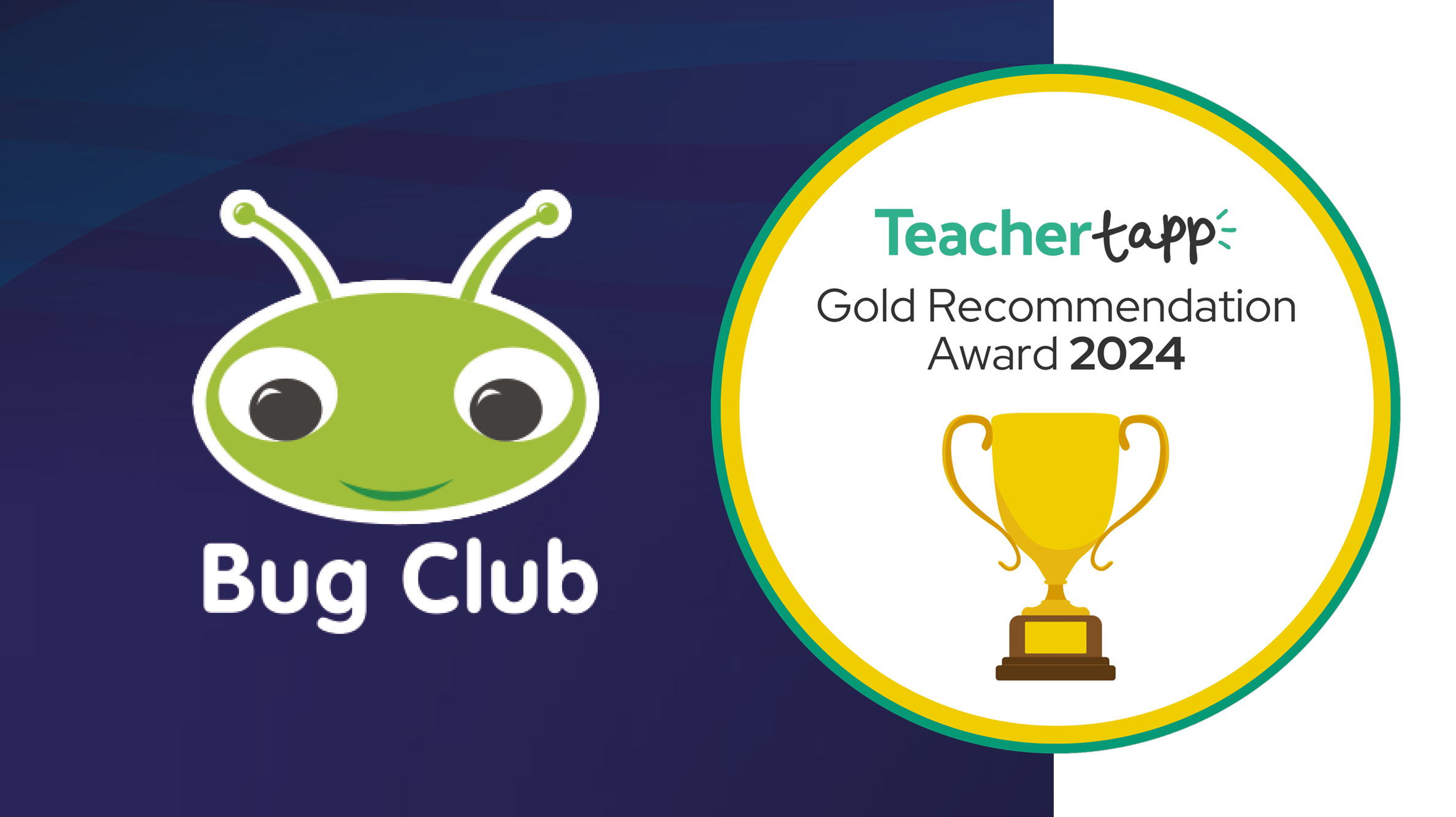 Image of the Bug Club logo alongside the Teacher Tapp Gold ...