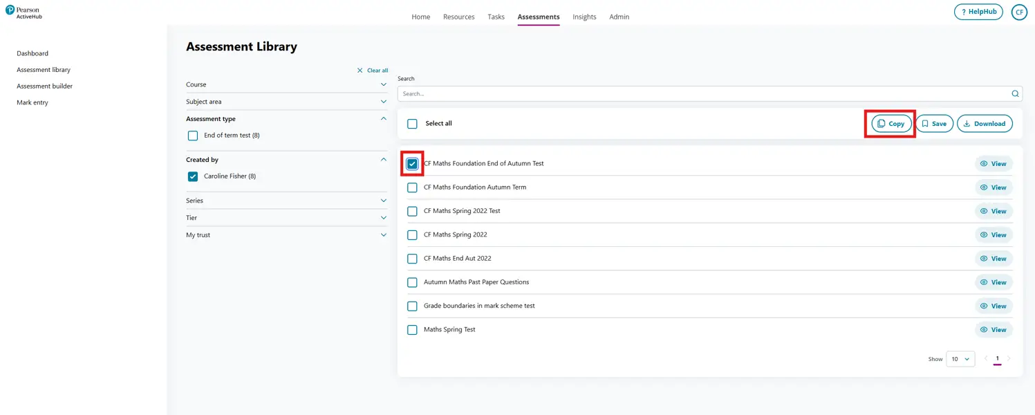 Assessments – CSV upload improvements