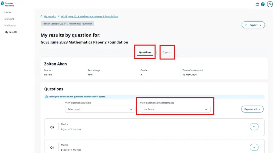 5. View your progress within a course by clicking on 'View your progress'