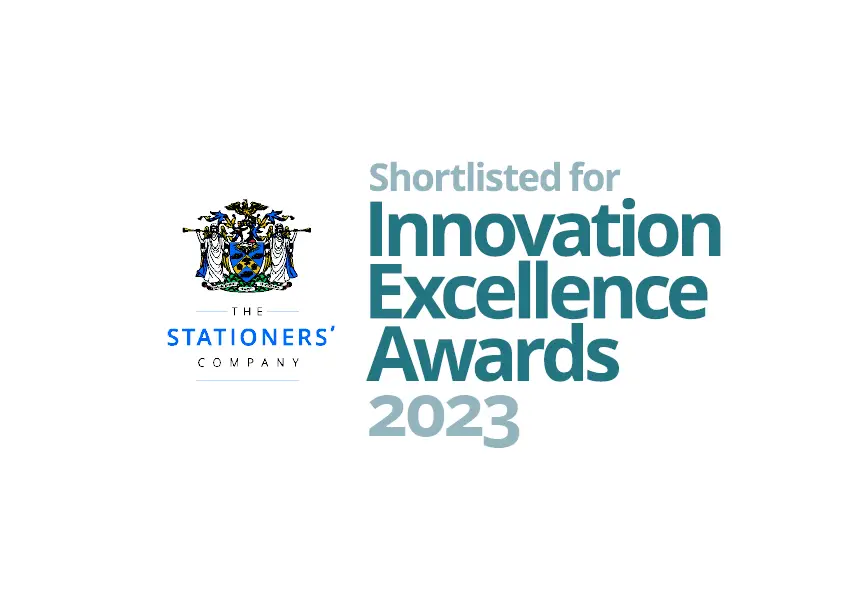 The Stationers' company shortlisted for innovation excellence awards 2023 logo