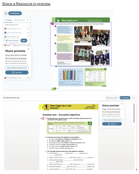 Depending on the modern foreign language, relevant descriptions for the ...