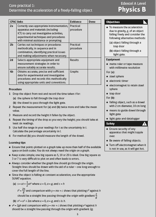 Edexcel AS/A level Science samples